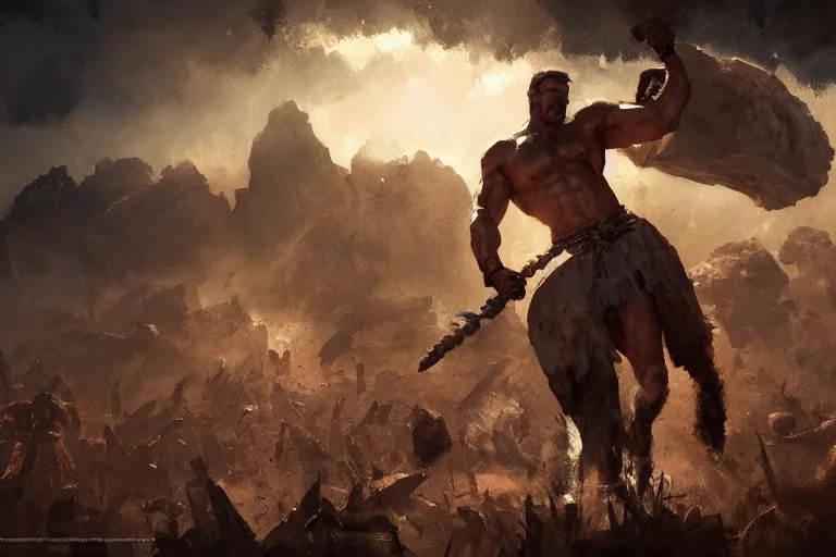 Gladiator, muscular, cinematic lighting, dramatic | Stable Diffusion | OpenArt