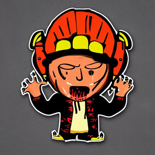svg sticker of a Pop-Wonder Freddy-Krueger at a rave, | Stable ...