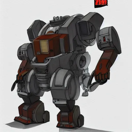 concept art of an heavy fat warmech, soviet walking | Stable Diffusion ...