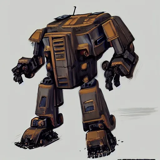 concept art of an heavy fat warmech, soviet walking | Stable Diffusion ...