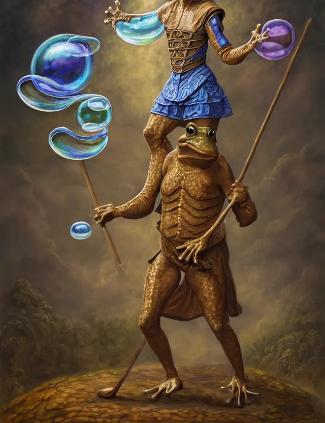 anthropomorphic bipedal frog that is dressed as a | Stable Diffusion ...