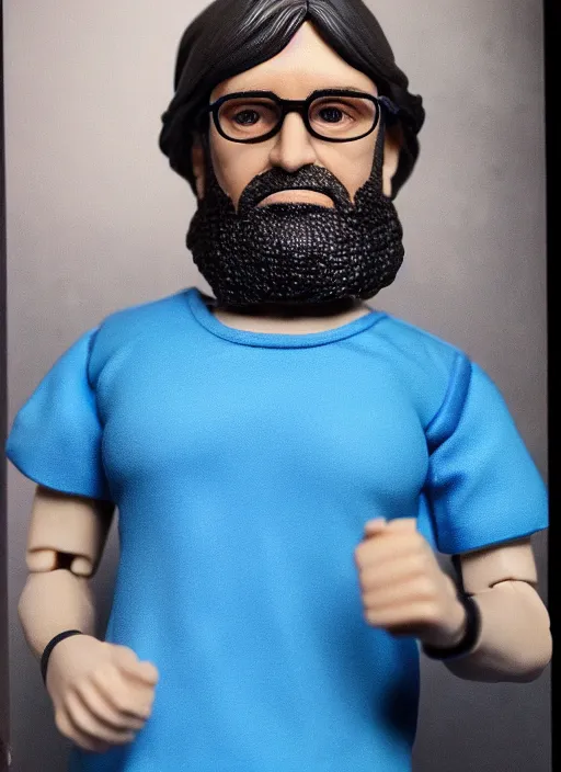 black series action figure of bearded charlie kaufman | Stable Diffusion | OpenArt