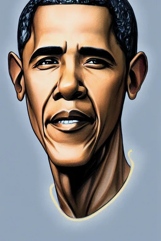 saint obama, realistic, sketch and art by jacqueline | Stable Diffusion ...