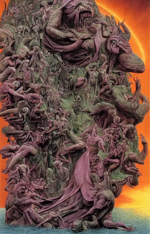 Giant god limb monster walks in the roads of the | Stable Diffusion ...