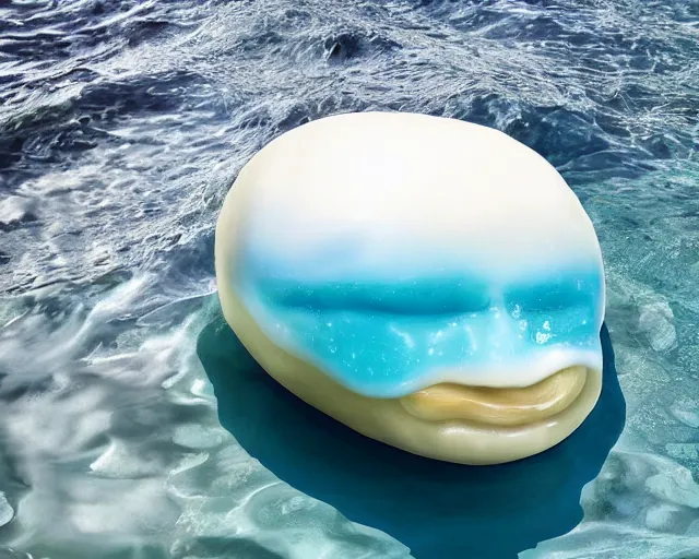 a massive porcelain sculpture of a squashed human face | Stable ...