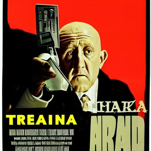Mike Ehrmantraut movie poster, 1962, schlock horror | Stable Diffusion ...
