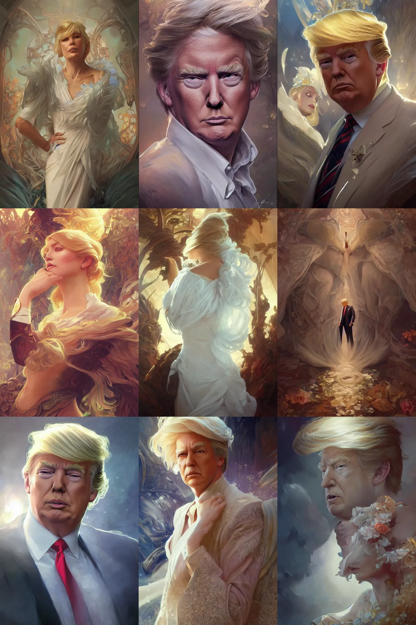 donald trump, dreamy and ethereal,, fantasy, | Stable Diffusion | OpenArt