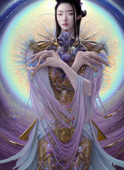 porttait of a beautiful celestial Brazilian Japanese | Stable Diffusion ...