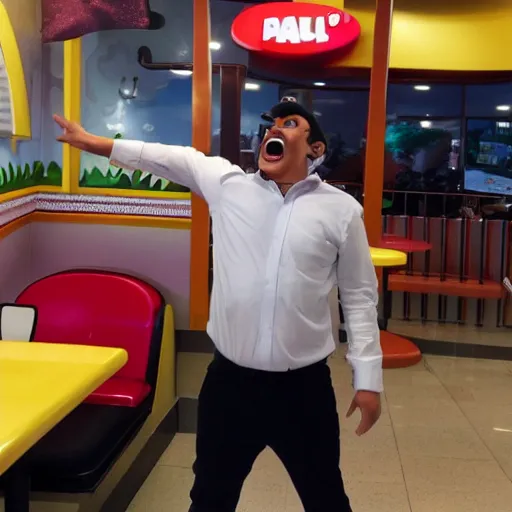 mario having a panic attack in taco bell | Stable Diffusion | OpenArt