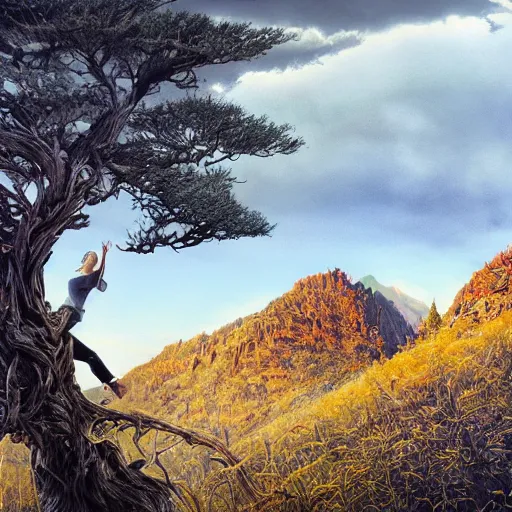 anya forger standing near a beautiful landscape, | Stable Diffusion ...