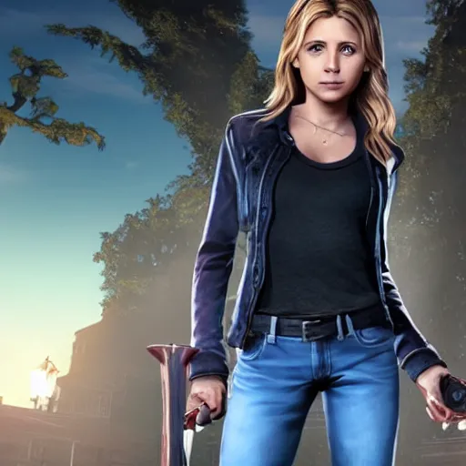 high quality screenshot of upcoming Buffy the Vampire | Stable Diffusion