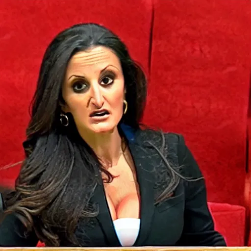 Ava Addams as the president of the united states in | Stable Diffusion