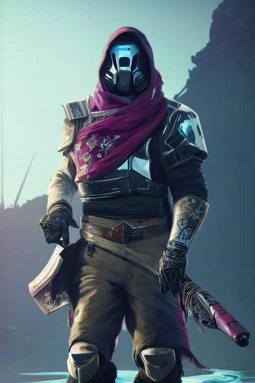 a beautiful and detailed profile of drifter, destiny | Stable Diffusion ...