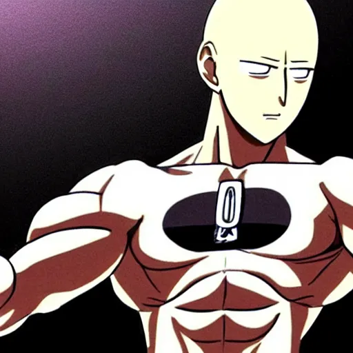 ripped shirtless saitama one punch man with max | Stable Diffusion ...