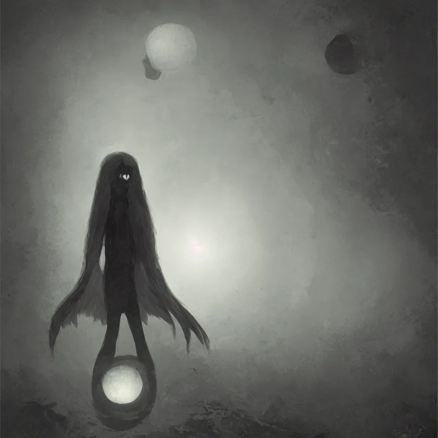 artwork about a sad sphere - headed character, by xul | Stable ...