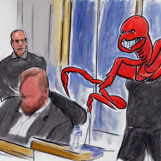 alex jones courtroom sketch court trial, interrupted | Stable Diffusion ...