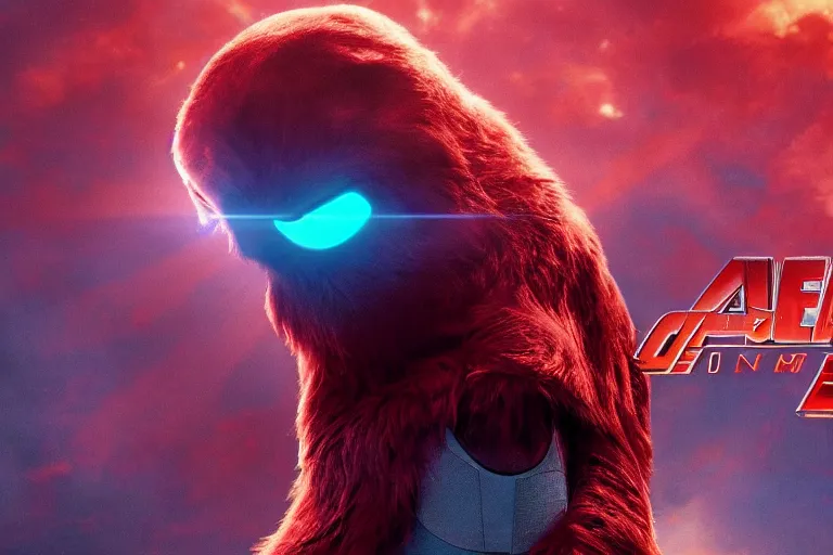 film still of Elmo as Tony Stark in Avengers Endgame, | Stable ...