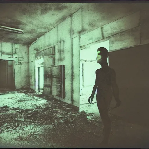 photograph of the interior abandoned soviet research | Stable Diffusion ...