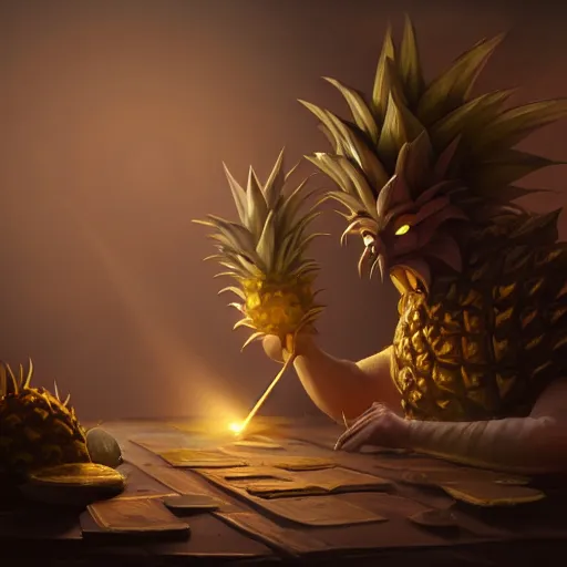 Anthropomorphized pineapple, D&D, fantasy, cinematic | Stable Diffusion | OpenArt