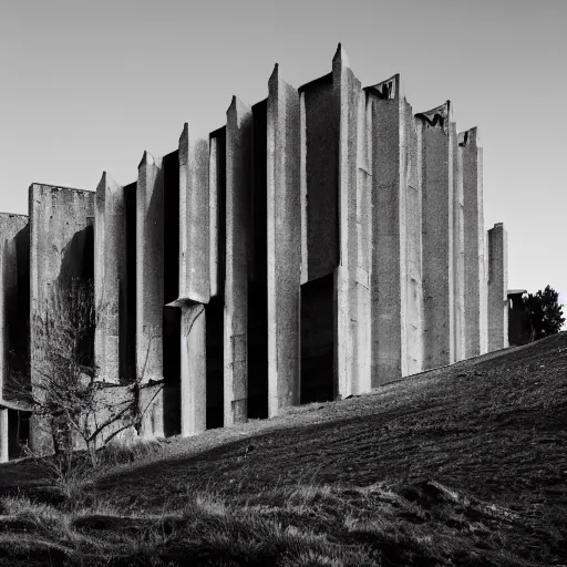 black and white photograph of an intimidating and | Stable Diffusion ...