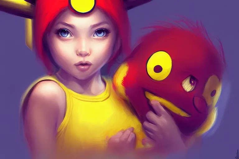 the child of elmo and pikachu, portrait, elegant, | Stable Diffusion | OpenArt