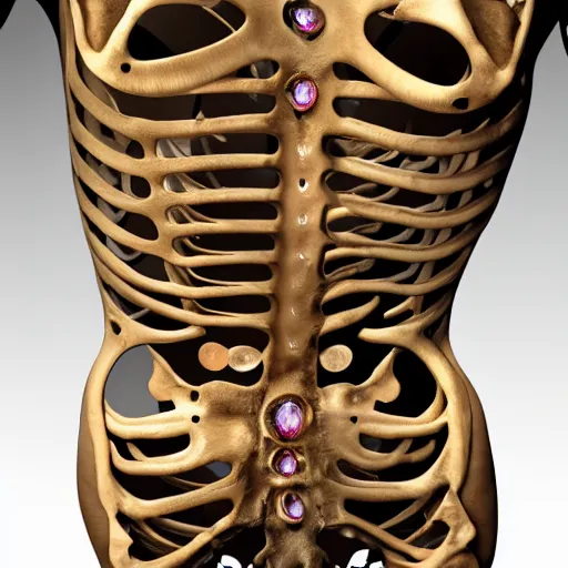 female torso in curved position with visible gems | Stable Diffusion | OpenArt