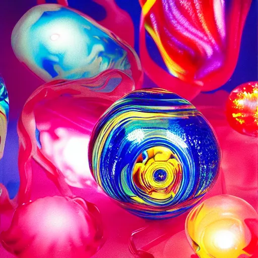 portrait of a plasma energy tron murano candy glass | Stable Diffusion ...