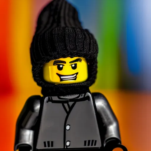 a rainbow colored Lego man who is having a laugh | Stable Diffusion ...