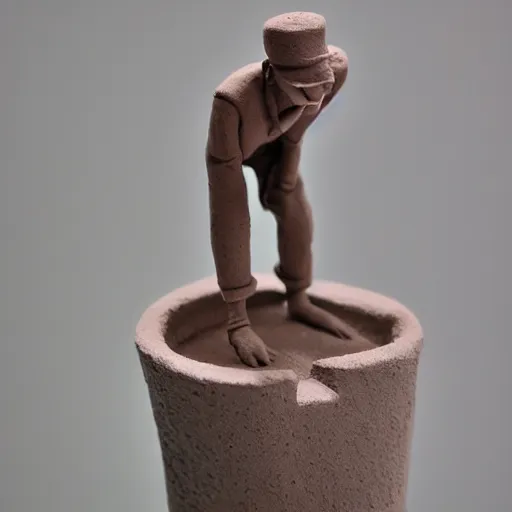 claymation, 3 d clay sculpture, made of clay, person | Stable Diffusion