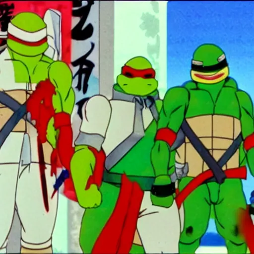 Screenshot of the Japanese Shonen Anime TMNT OVA, cel | Stable ...