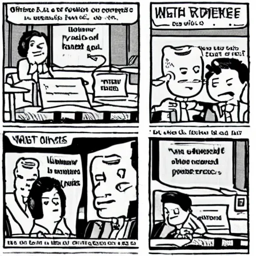 comic strip about office romance | Stable Diffusion | OpenArt
