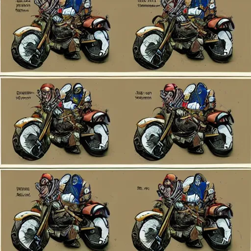 dungeons and dragons motorcycle, concept art, players | Stable Diffusion