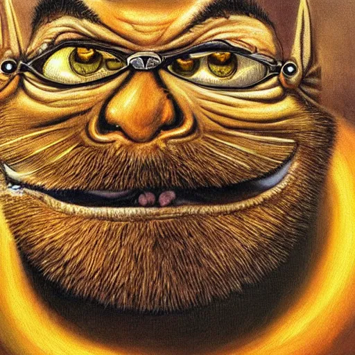 a hyper-realistic H.R. Giger painting of Garfield, | Stable Diffusion ...