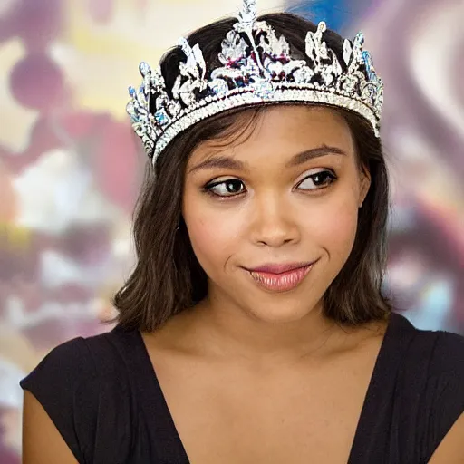 tiara on her head | Stable Diffusion | OpenArt