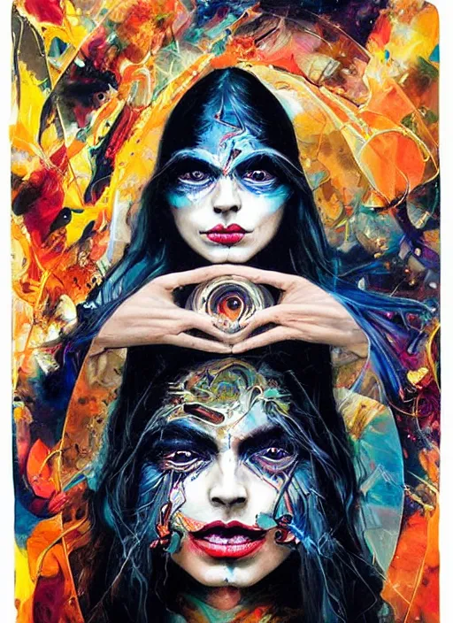 gorgeous magic cult psychic animal smiling, third eye, | Stable ...