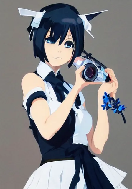 shikishi paper | ani art | solo | girl | wearing | Stable Diffusion | OpenArt