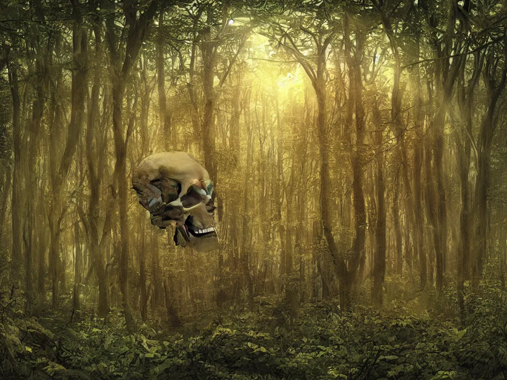 View from inside of a human skull, looking out at an | Stable Diffusion ...