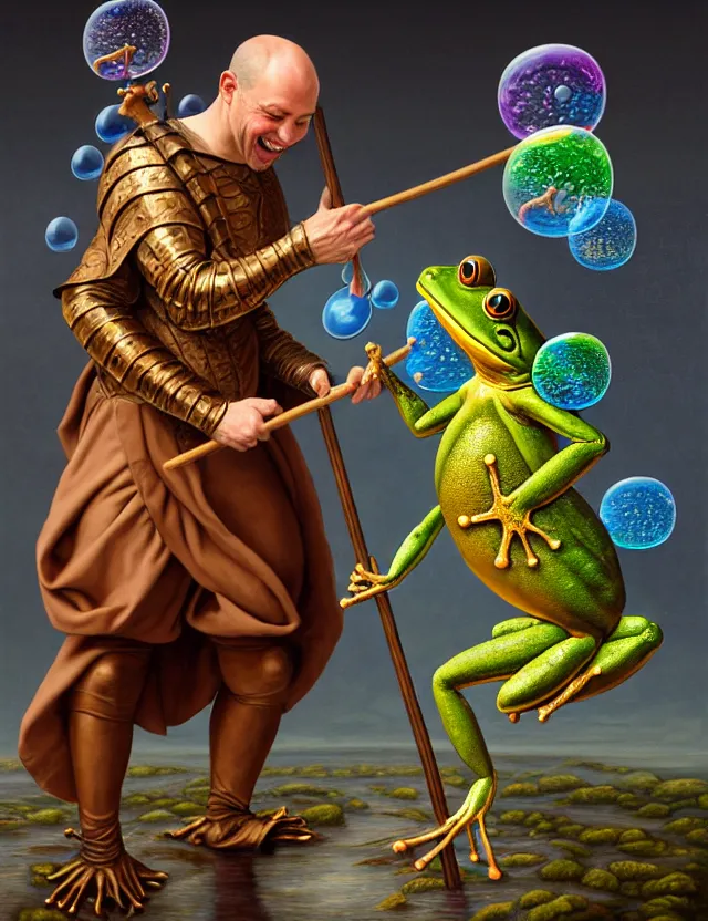 anthropomorphic bipedal frog that is dressed as a | Stable Diffusion ...