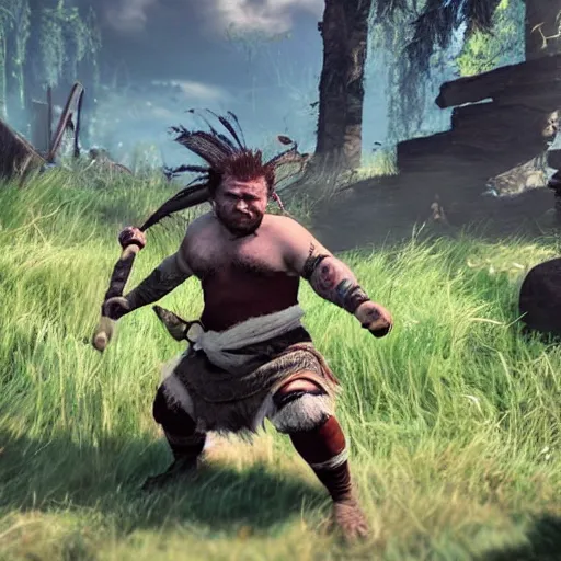 drunken dwarf throwing hellblade | Stable Diffusion | OpenArt