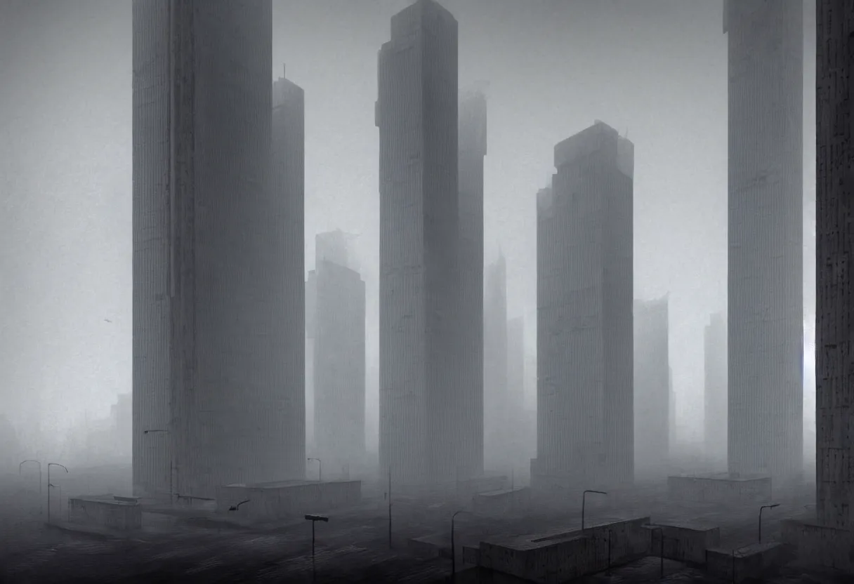 old photograph, soviet brutalist city, brutalism, | Stable Diffusion ...