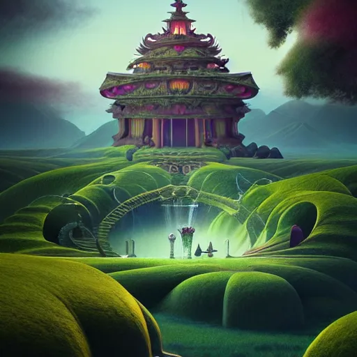 infinite final fantasy candyland landscape fall god | Stable Diffusion | OpenArt