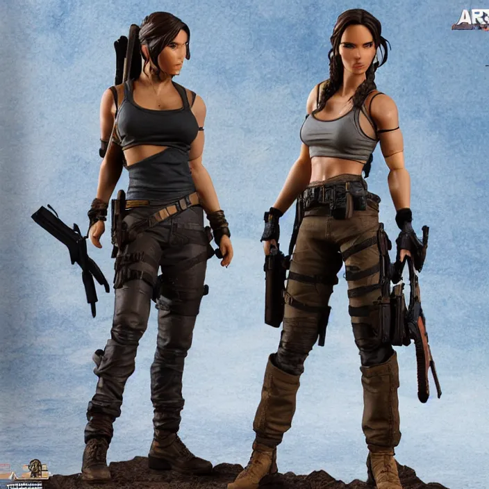a hot toys figure of lara croft, figurine, detailed | Stable Diffusion