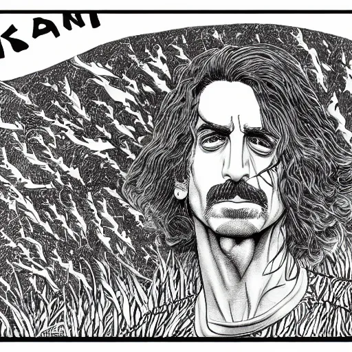 Frank Zappa Gantz manga panel award winning black and | Stable ...