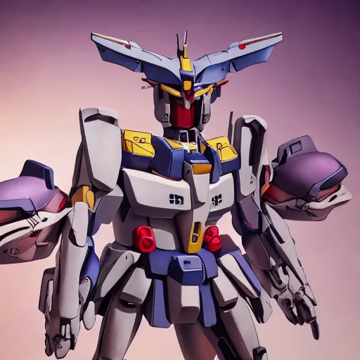 gundam with a flower for a head, rococo, sci - fi | Stable Diffusion ...