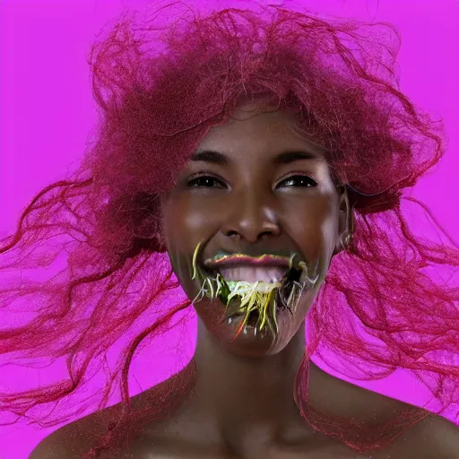 fake smiles cover art future bass girl un wrapped | Stable Diffusion ...