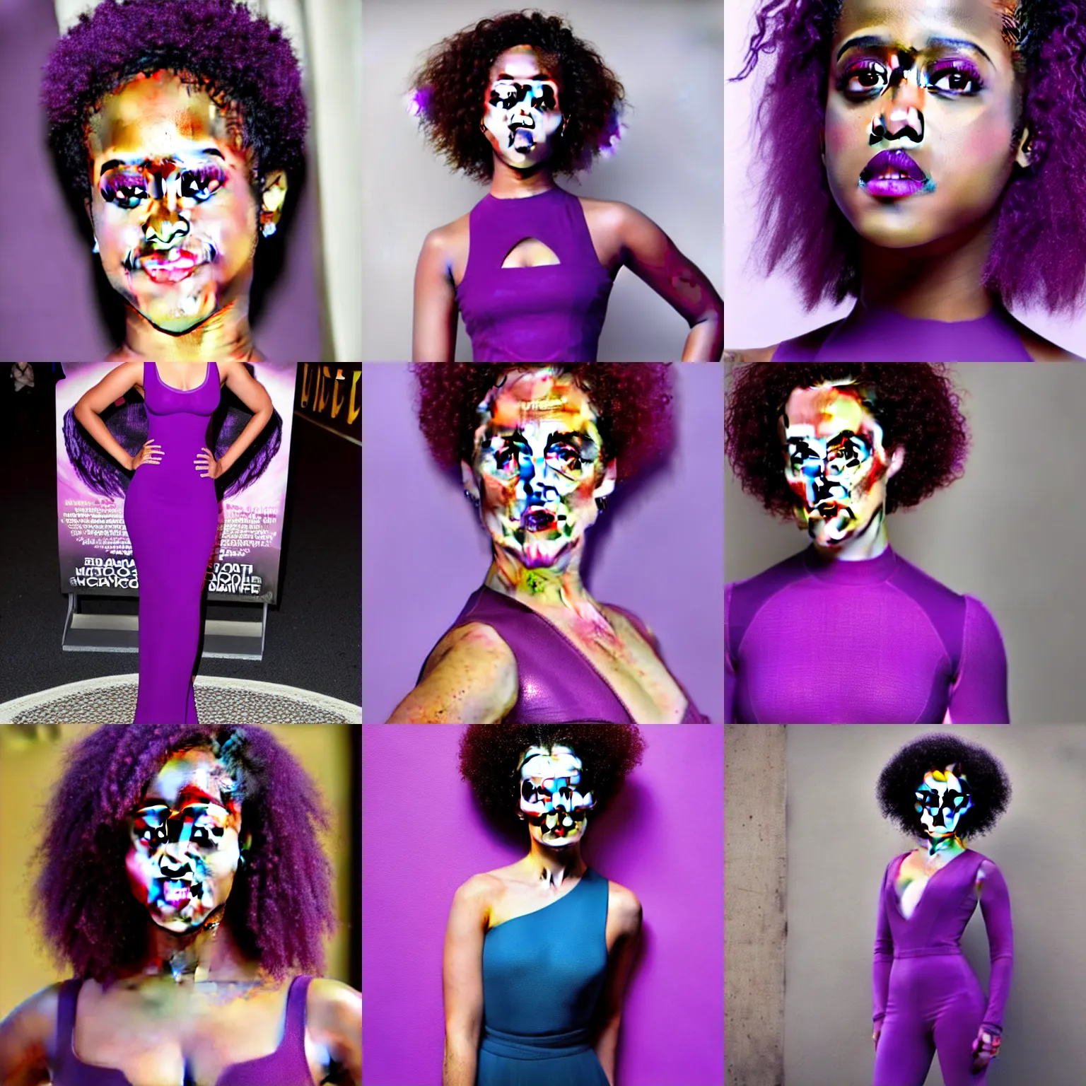 purple skinned + violet skin +magenta skin nathalie | Stable Diffusion ...