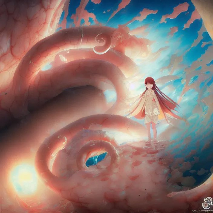 Close up Mamimi Samejima Iwakura Lain, LSD Dream | Stable Diffusion ...