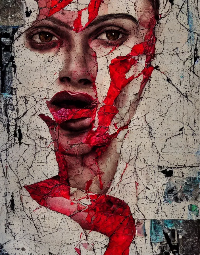 teenager with bleeding veins detailed analogue mixed | Stable Diffusion ...