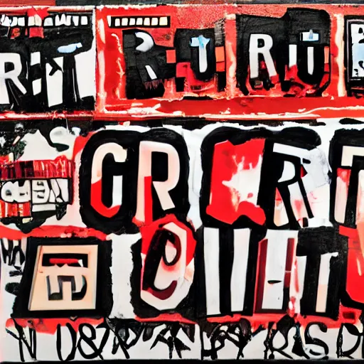 counter - art. riot! riot! riot!, mixed media | Stable Diffusion | OpenArt