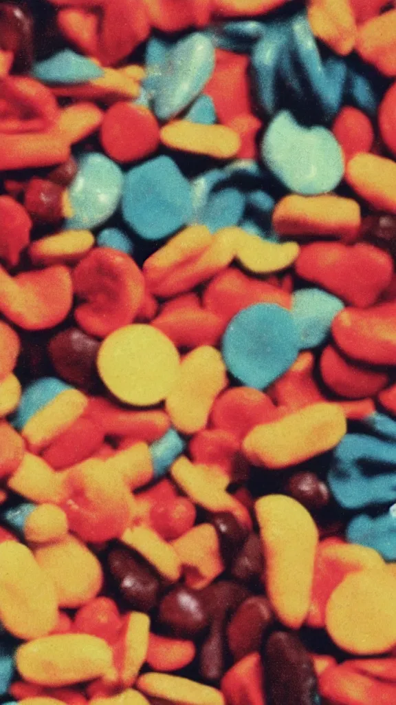 a super close up photo of candy, 1 9 6 0 s photo, | Stable Diffusion ...